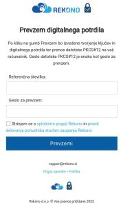 Prevzem kvalificiranega digitalnega potrdila – Posita